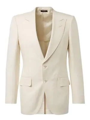 TOM FORD Dyllan Silk Blazer - White