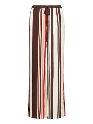 SIR. Thistle Silk Satin Wide-leg Pants - Multicoloured