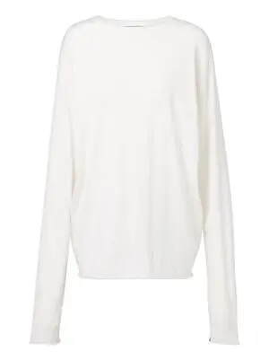 Extreme Cashmere N°347 Aries Cotton And Cashmere T-shirt - White