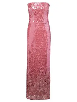 Simkhai Leilani Sequined Strapless Gown - Pink