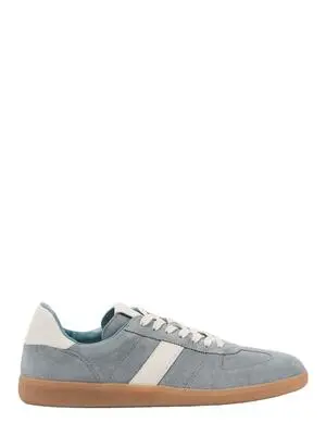 TOM FORD Archer Leather-trimmed Suede Sneakers - Blue