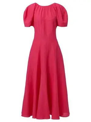 Tory Burch Balloon-sleeve Maxi Dress - Pink