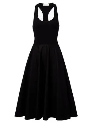 Tory Burch Racerback Midi Dress - Black