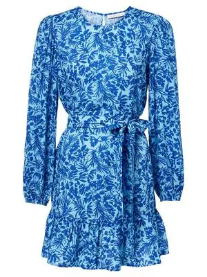 Heidi Klein La Marquet Cotton-blend Minidress - Blue