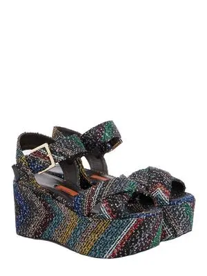 Missoni Julia Caperdoni Sequined Platform Sandals - Multicoloured