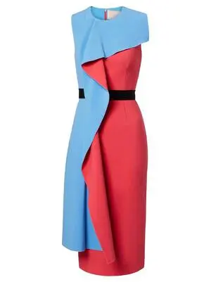 ROKSANDA Pembrook Draped Crêpe Cocktail Dress - Red