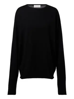 Extreme Cashmere N°347 Aries Cotton And Cashmere Sweater - Black