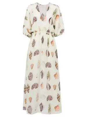 ERES Printed Silk Midi Dress - Multicoloured