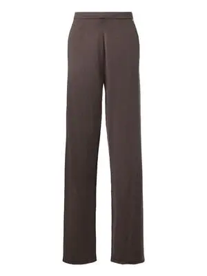 EXTREME CASHMERE N°353 Relax Cotton And Cashmere Wide-Leg Pants