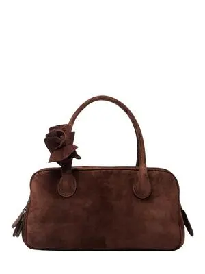 Magda Butrym Brigitte Small Suede Shoulder Bag - Brown