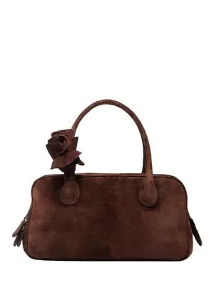 Magda Butrym Brigitte Small Suede Shoulder Bag - Brown