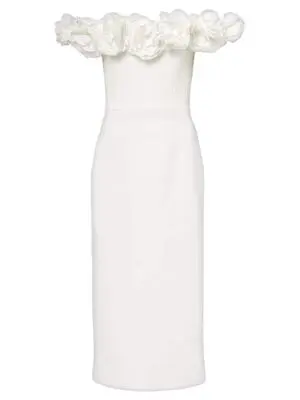 Rebecca Vallance Bridal Off-shoulder Mini Dress - White