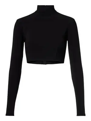 Costarellos Cropped Top - Black