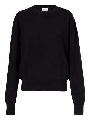 Saint Laurent Cashmere Crewneck Sweater - Black