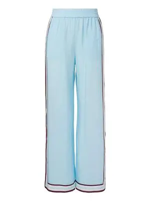 Simkhai Orissa Striped Straight Pants - Blue