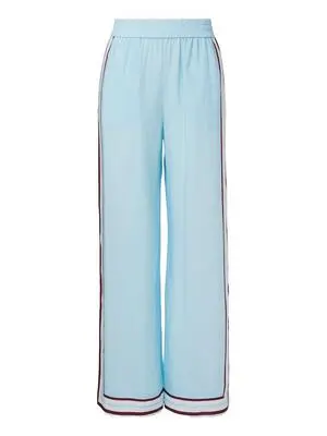 Simkhai Orissa Striped Straight Pants - Blue