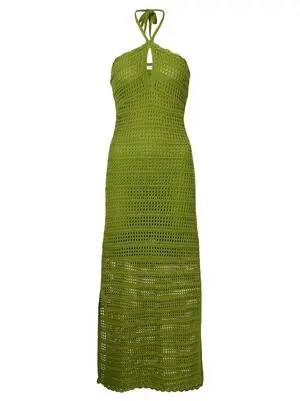 Simkhai Koah Cotton-blend Midi Dress - Green