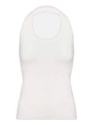 EXTREME CASHMERE X N°409 Jerry Cotton And Cashmere Tank Top - White