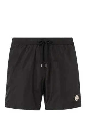 Moncler Logo Swim Trunks - Black
