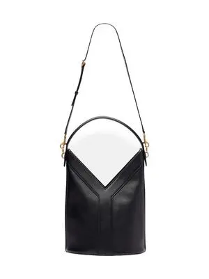 Saint Laurent Leather Bucket Bag - Black