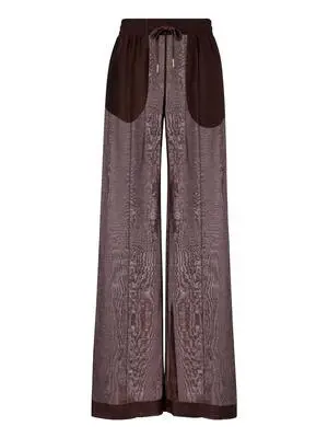 TOM FORD Cotton And Silk Palazzo Pants