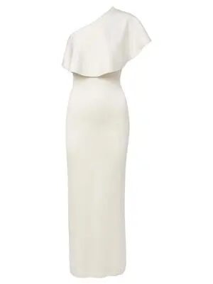 Altuzarra Vivi Ruffled One-shoulder Gown - White