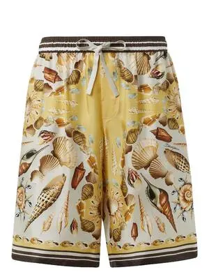 Dolce & Gabbana Printed Silk Twill Shorts - Multicoloured