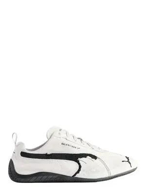 Balenciaga Speedcat Suede Sneakers - White