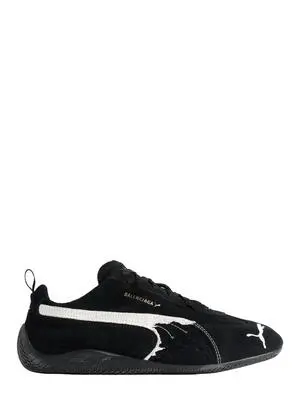 Balenciaga Speedcat Suede Sneakers - Black