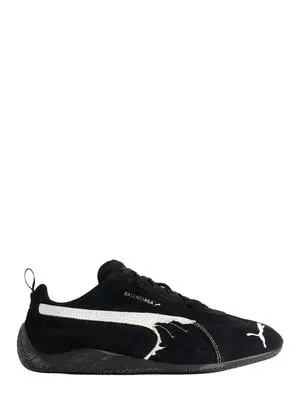 Balenciaga Speedcat Suede Sneakers - Black