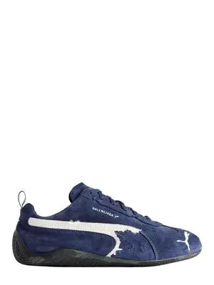 Balenciaga Speedcat Suede Sneakers - Blue