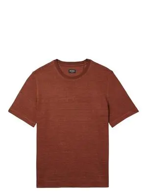Zegna Zegna - Oasi Linen T-Shirt - Men - Orange  Orange