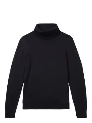 TOM FORD Slim-fit Cashmere And Silk-blend Rollneck Sweater - Black
