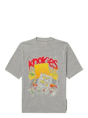Kapital Buster Peckish Bowy Printed Cotton-jersey T-shirt - Gray