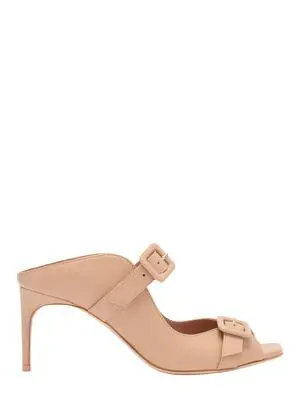 MALONE SOULIERS Leather Isobel Heeled Sandals - Beige