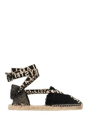Stella McCartney Gaia Canvas Espadrilles - Black