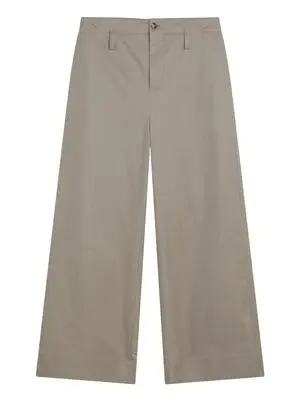 Alexander McQueen Cotton Gabardine Chino Trousers - Beige