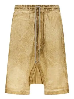 Rick Owens Drawstring Pods' Bermuda Shorts - Beige