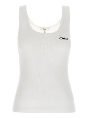 CHLOÉ Logo Embroidery Top