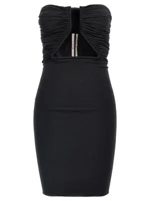 Rick Owens Prong' Mini Dress - Black