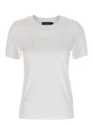 Dolce & Gabbana Logo Embroidery T-shirt - White