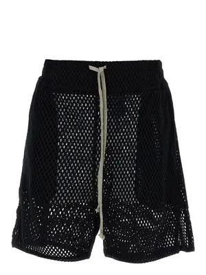 Rick Owens Champion X Perforated Bermuda Shorts - Black