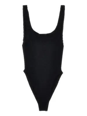Hunza G Square Neck Swimsuit - Black