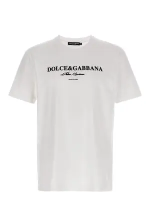 DOLCE & GABBANA Flock Print T-Shirt
