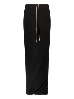 Rick Owens Pull On Pillar Skirt - Black