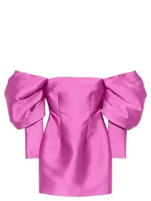 Solace London Freja Mini Dress - Fuchsia