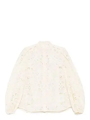 Zimmermann Rhiannon Embroidered Blouse - Ivory