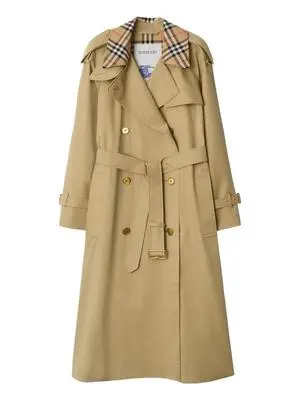 Burberry Cotton Trench Coat - Beige