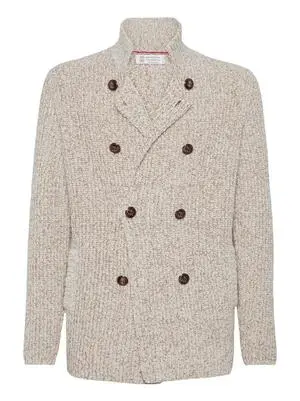 Brunello Cucinelli Wool And Cashmere Jacket - Beige