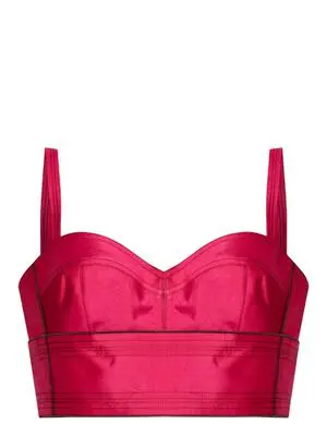 Tory Burch Silk Bra Top - Fuchsia